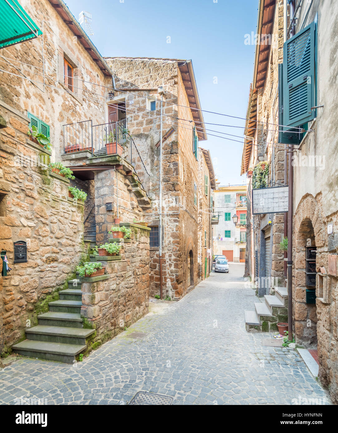 Scenic sight in Blera, medieval village in Viterbo Province, Lazio ...