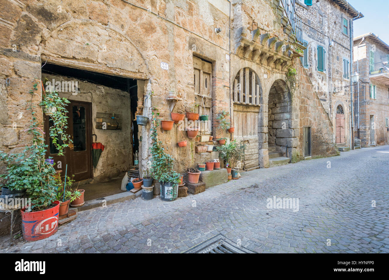 Scenic sight in Blera, medieval village in Viterbo Province, Lazio ...