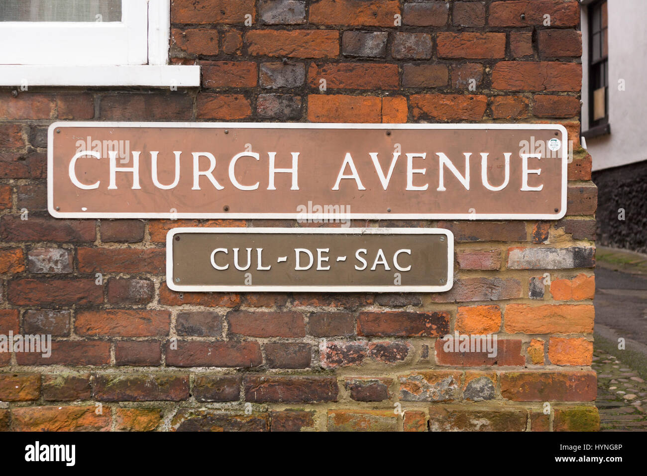 Cul de sac cul de sac sign hi-res stock photography and images - Alamy