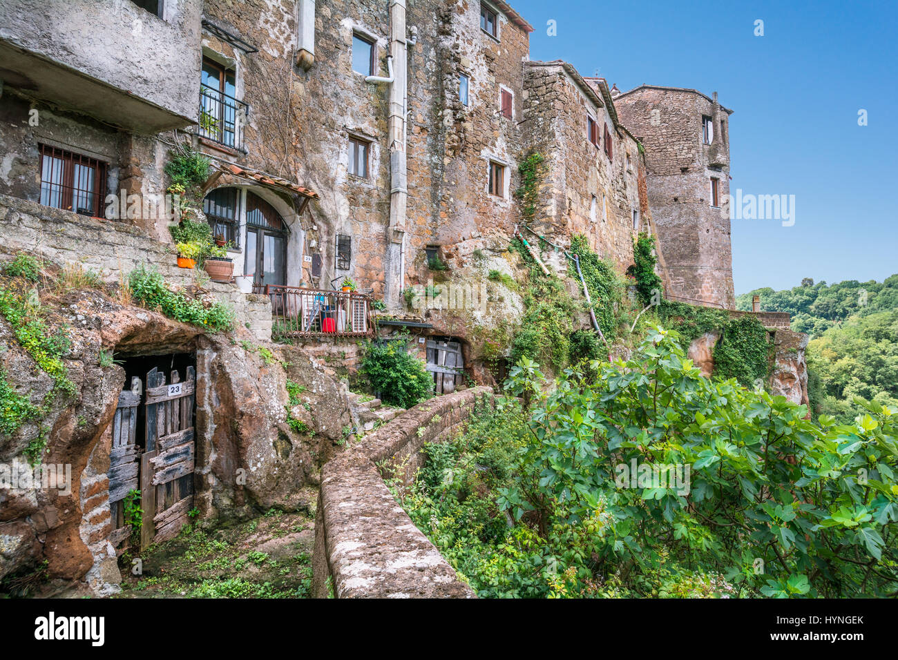 Scenic sight in Calcata, Viterbo Province, Lazio, Italy Stock Photo - Alamy