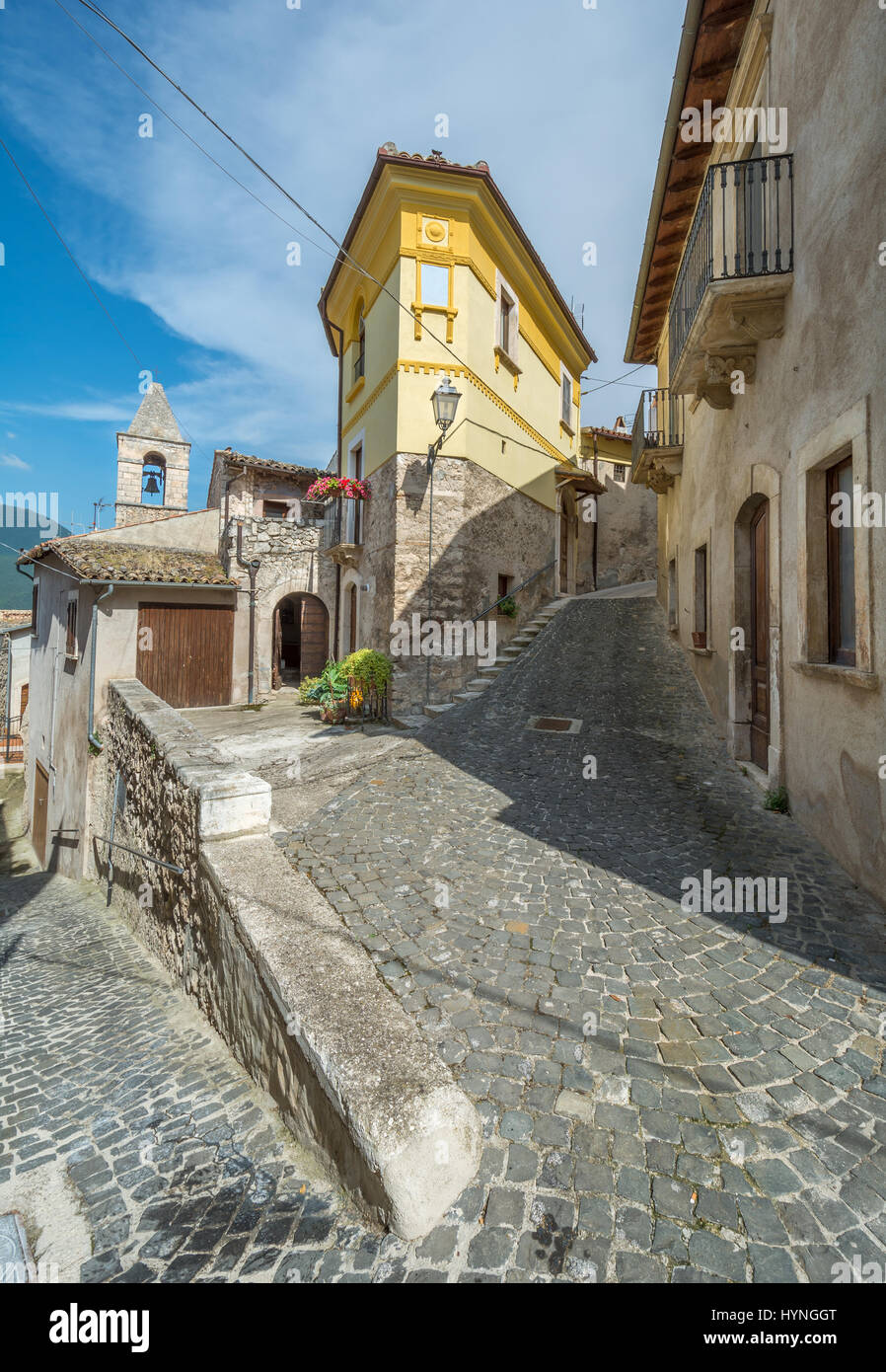 Scenic sight in Capestrano, old rural village in L'Aquila Province ...