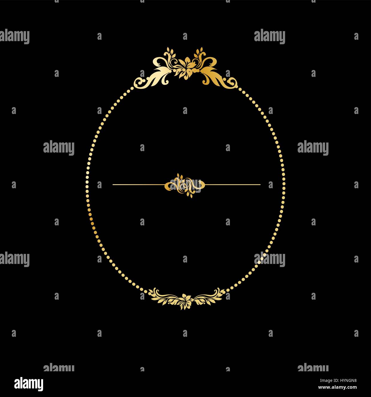 Ornate oval frame Stock Vector Images - Alamy