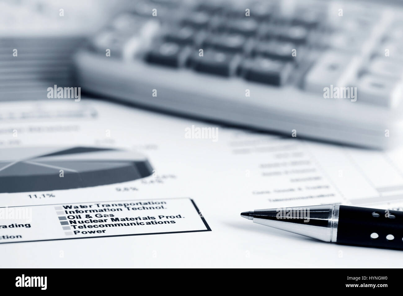 Financial accounting stock market graphs Stock Photo - Alamy