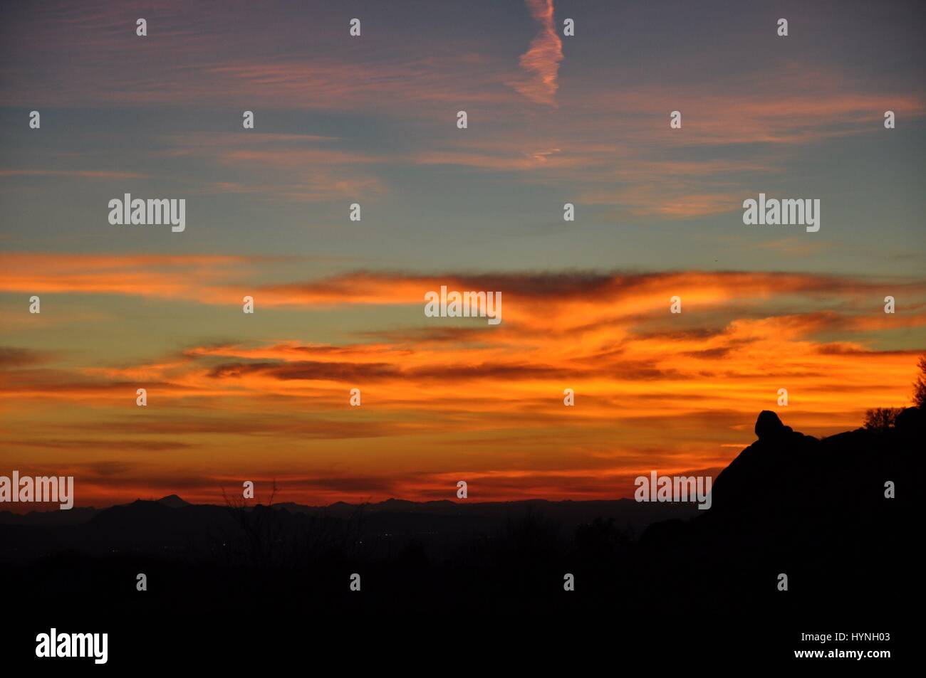Beautiful Desert Scenes Shot in Arizona at Sunset Stock Photo - Alamy