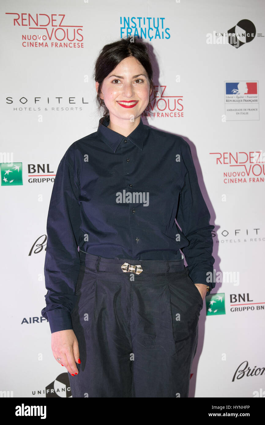 Italy. 05th Apr, 2017. Rebecca Zlotowski during the red carpet of ...