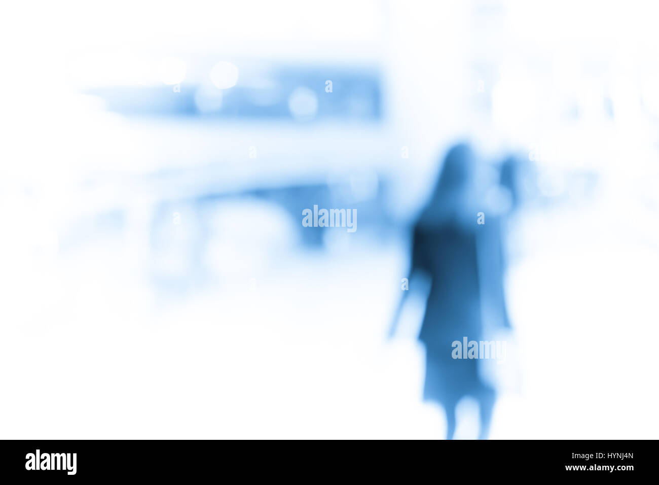 Abstract blur shopping mall interior and retail store for background in ...