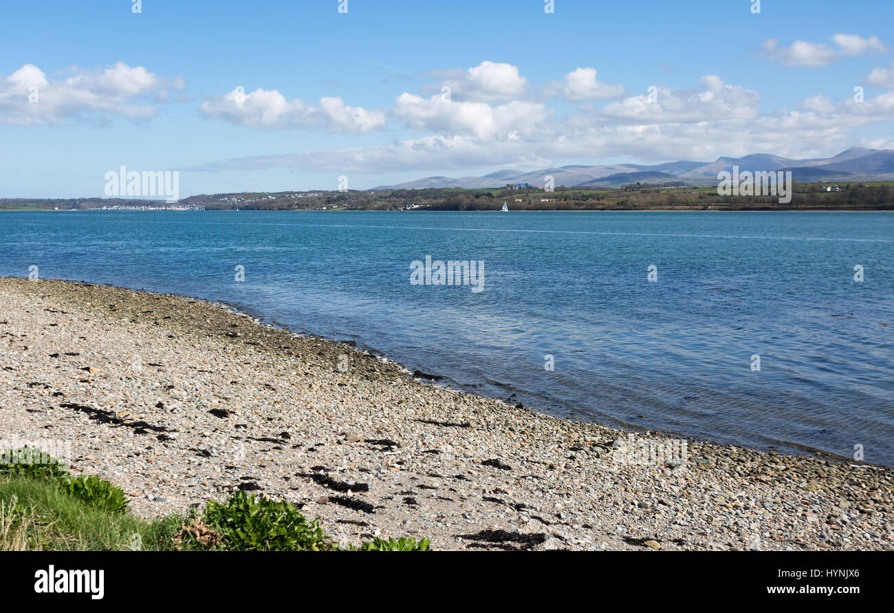 Menai straits in Anglesey North Wales Stock Photo - Alamy