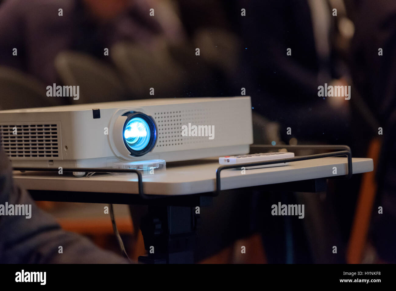 Projector demonstrates the presentation Stock Photo - Alamy