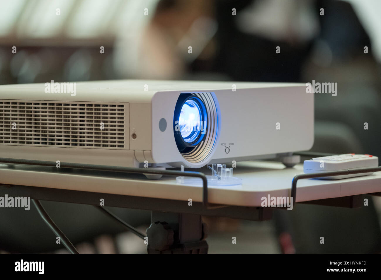 Projector demonstrates the presentation Stock Photo - Alamy