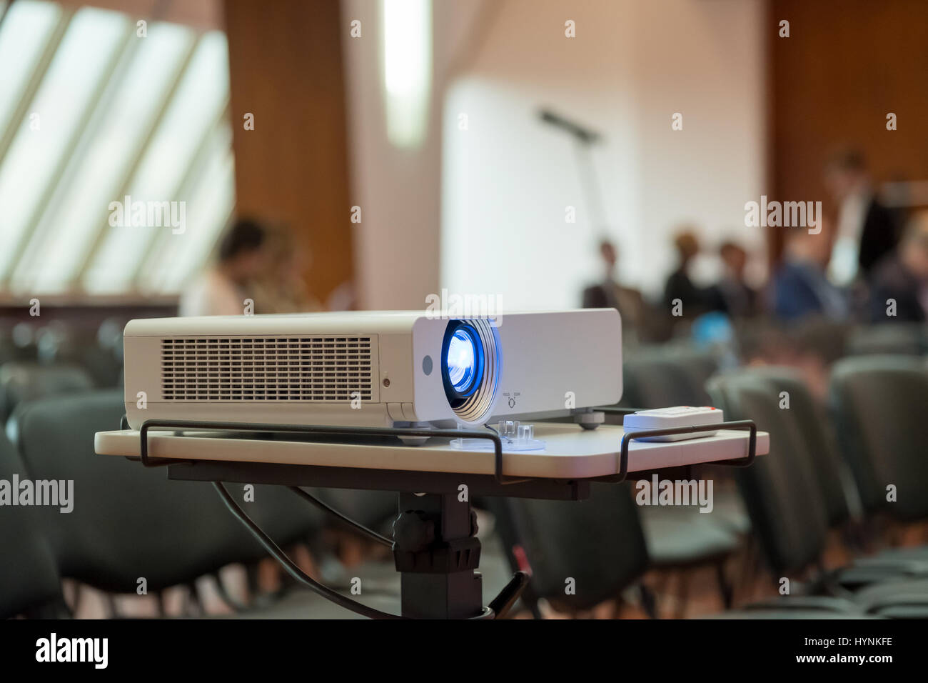Projector demonstrates the presentation Stock Photo - Alamy