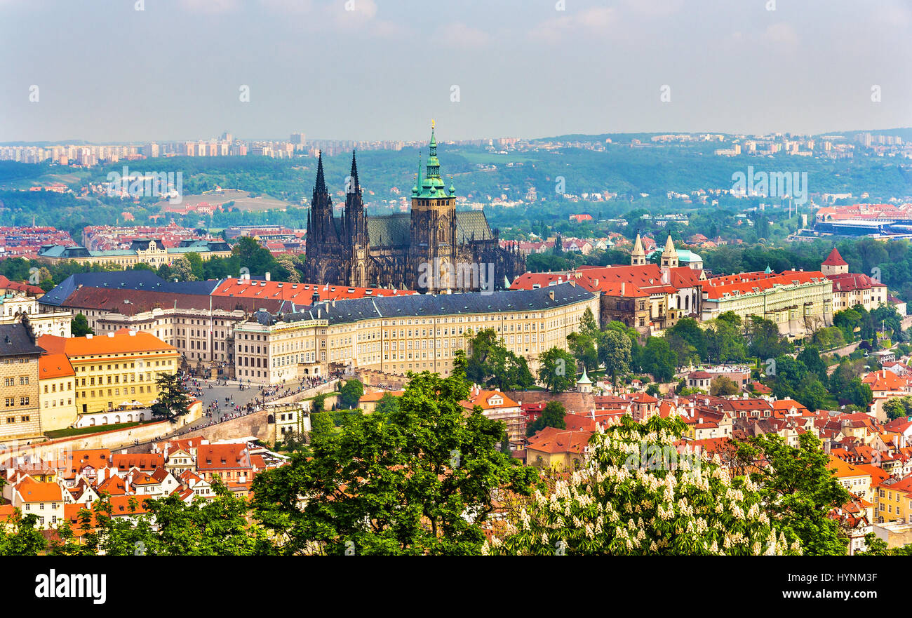 View of Prazsky hrad castle - Czech republic Stock Photo - Alamy
