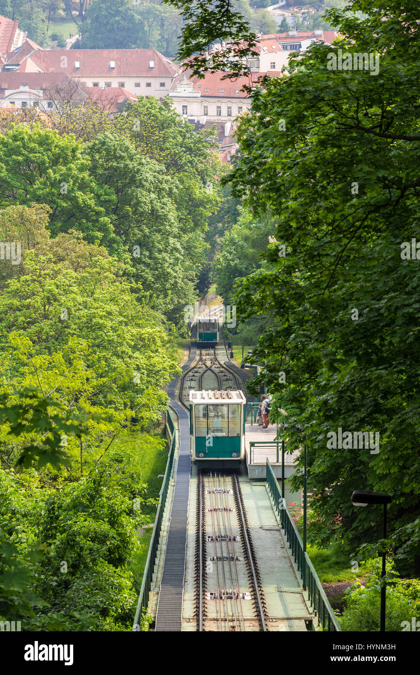 Prague funicular railway hi-res stock photography and images - Alamy