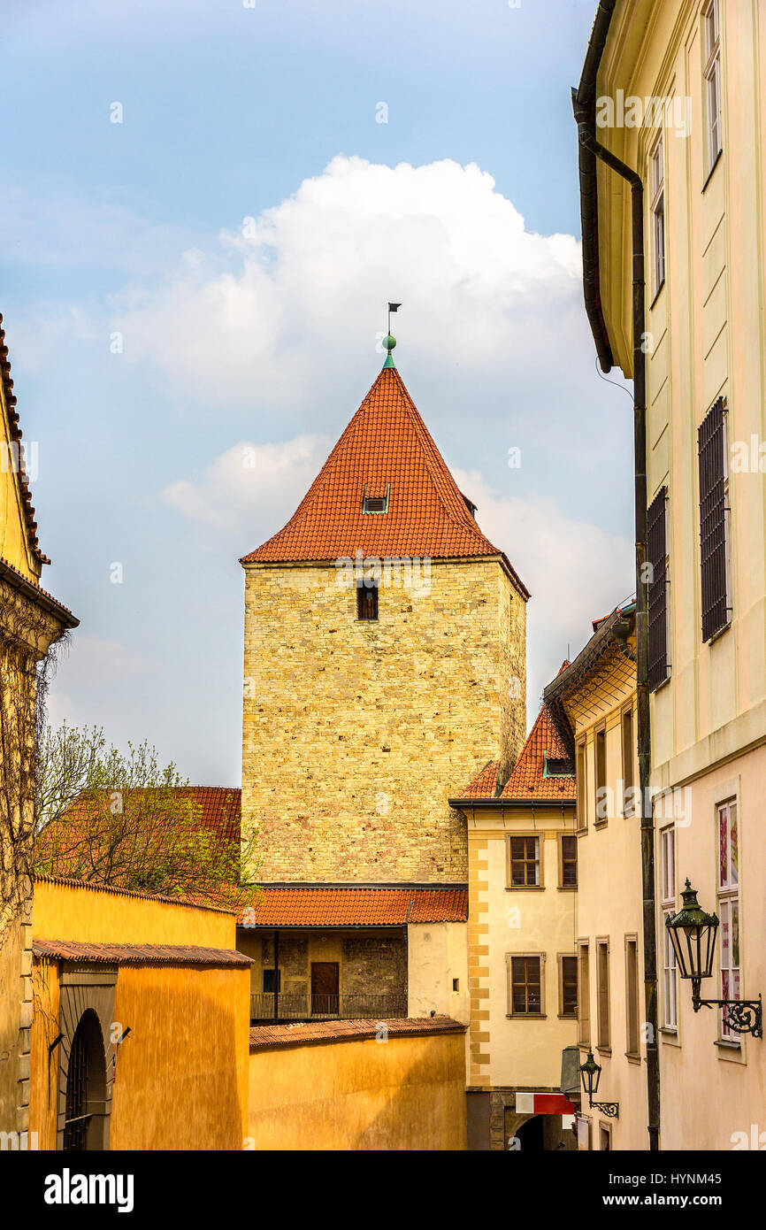 A Tower in Prazsky Hrad Castle - Czech Republic Stock Photo - Alamy