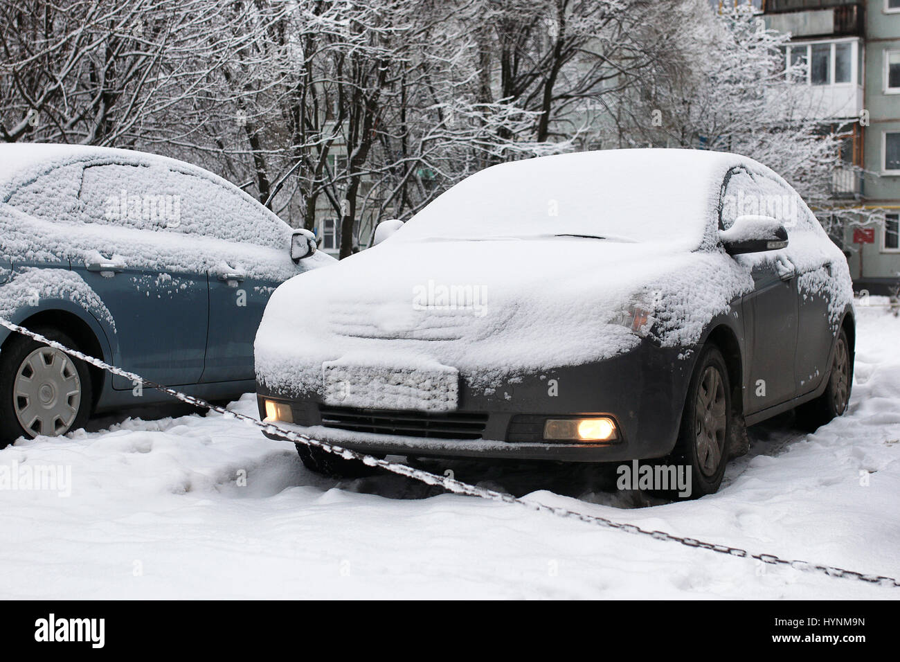 Car Buried Under Snow In High Resolution Stock Photography and Images ...
