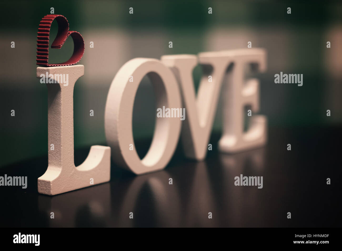 love shape text letter Stock Photo - Alamy