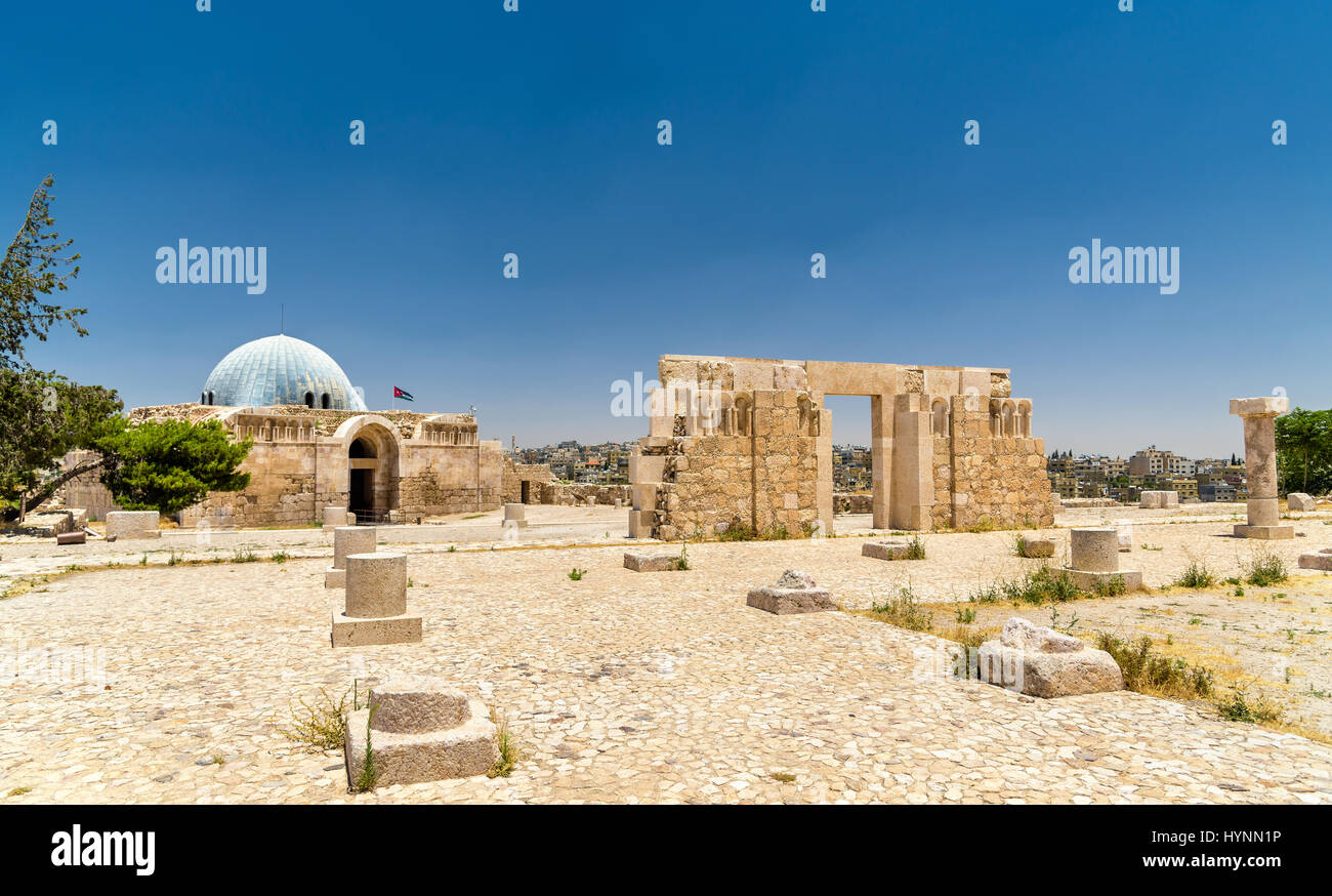 Umayyad Palace at the Amman Citadel - Jordan Stock Photo - Alamy