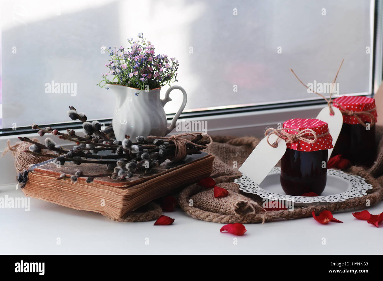 rustic homemade jam Stock Photo - Alamy