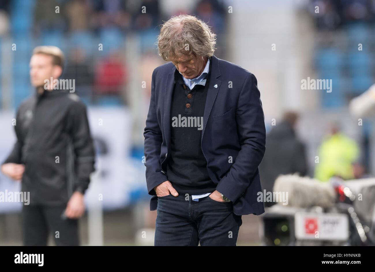 Bochum, Germany. 05th Apr, 2017. Bochum's head coach Gertjan Verbeek ...