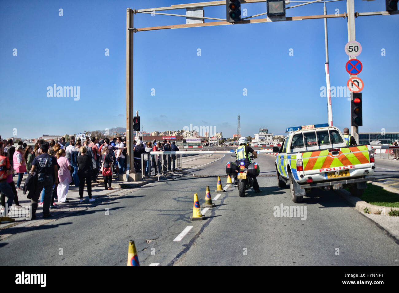 Gibraltar - 5th April 2017 - Border delays for both pedestrians and ...
