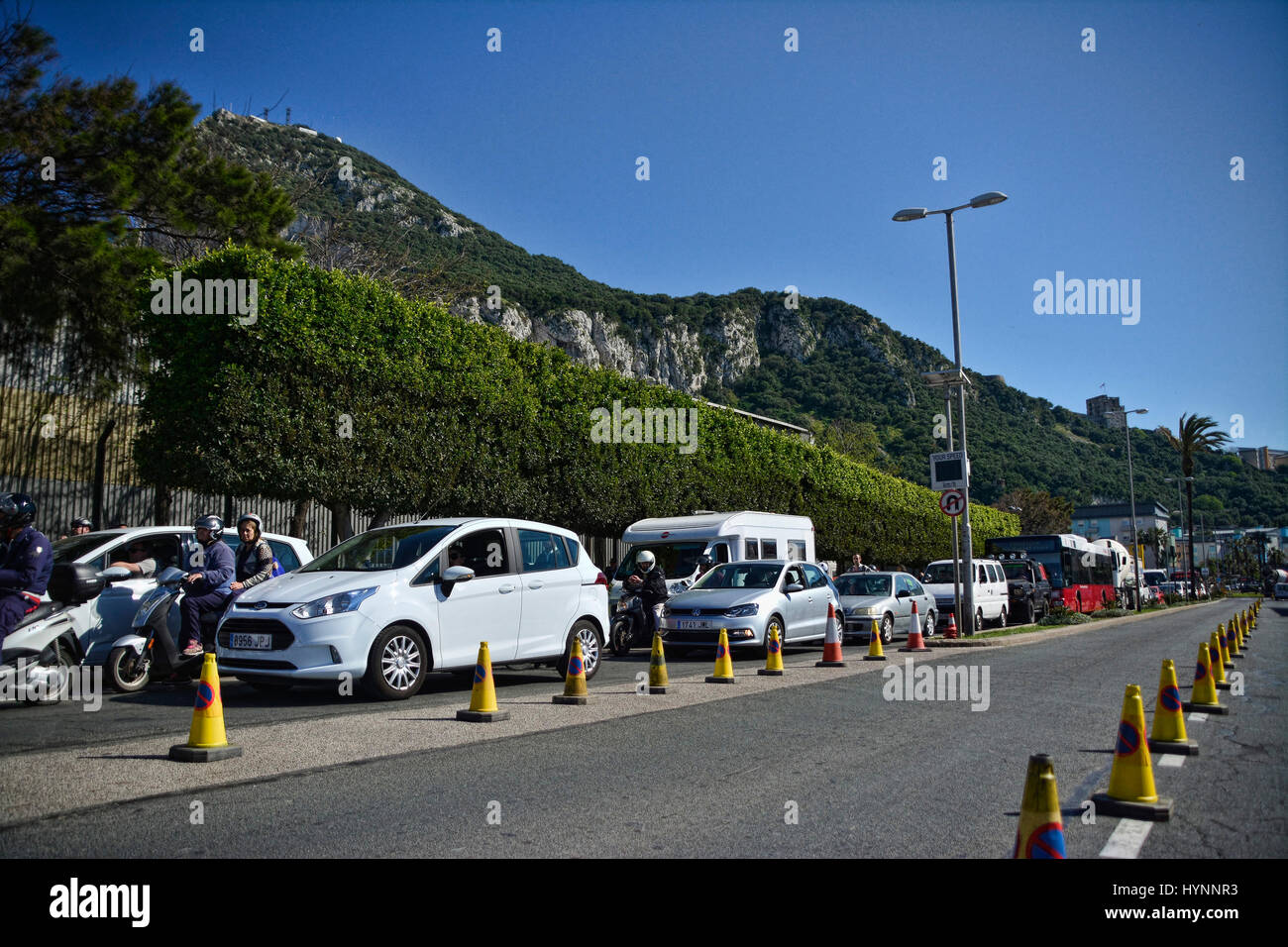 Gibraltar - 5th April 2017 - Border delays for both pedestrians and ...
