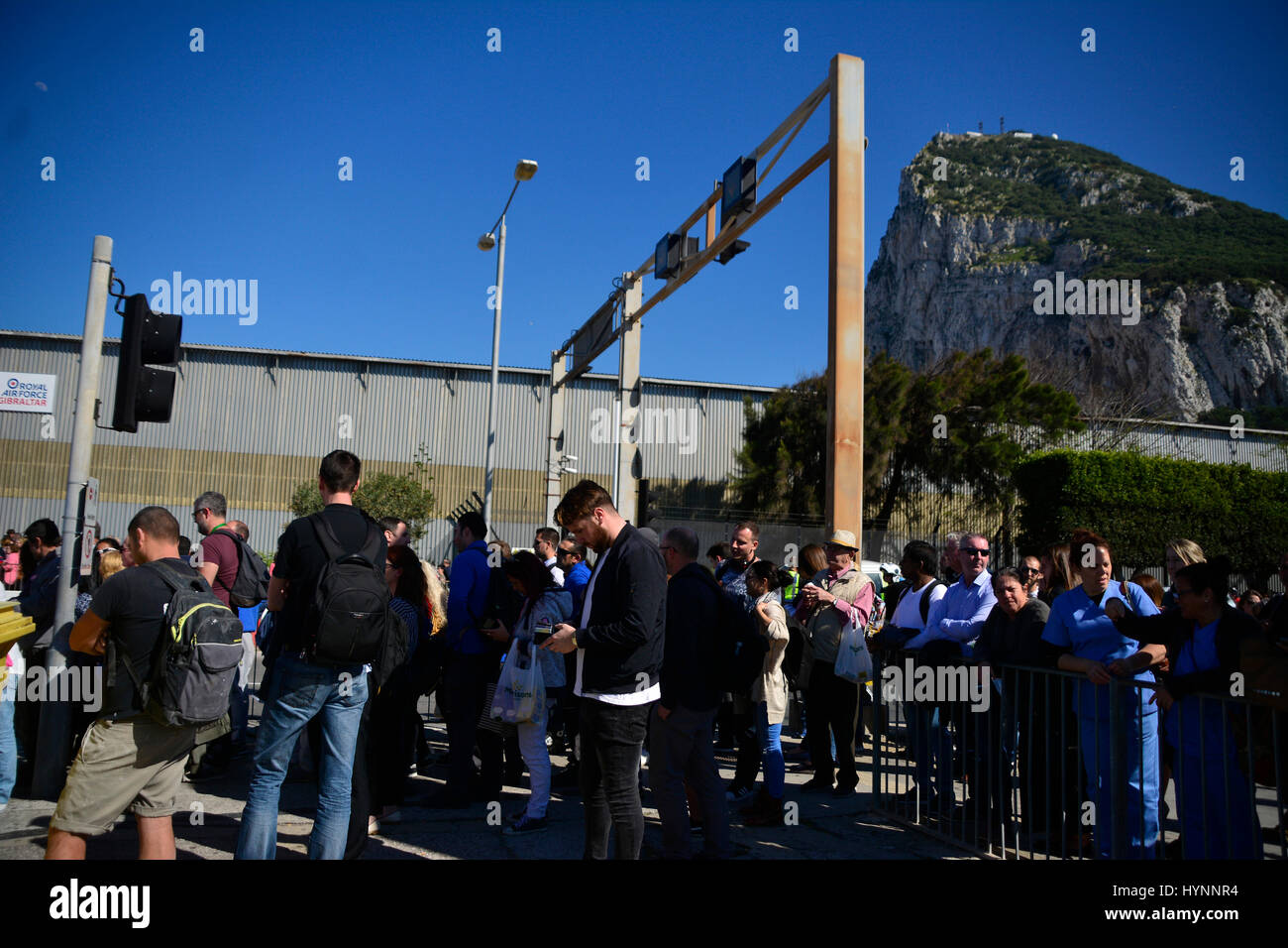 Border Crossing Between Spain Gibraltar Stock Photos & Border Crossing ...