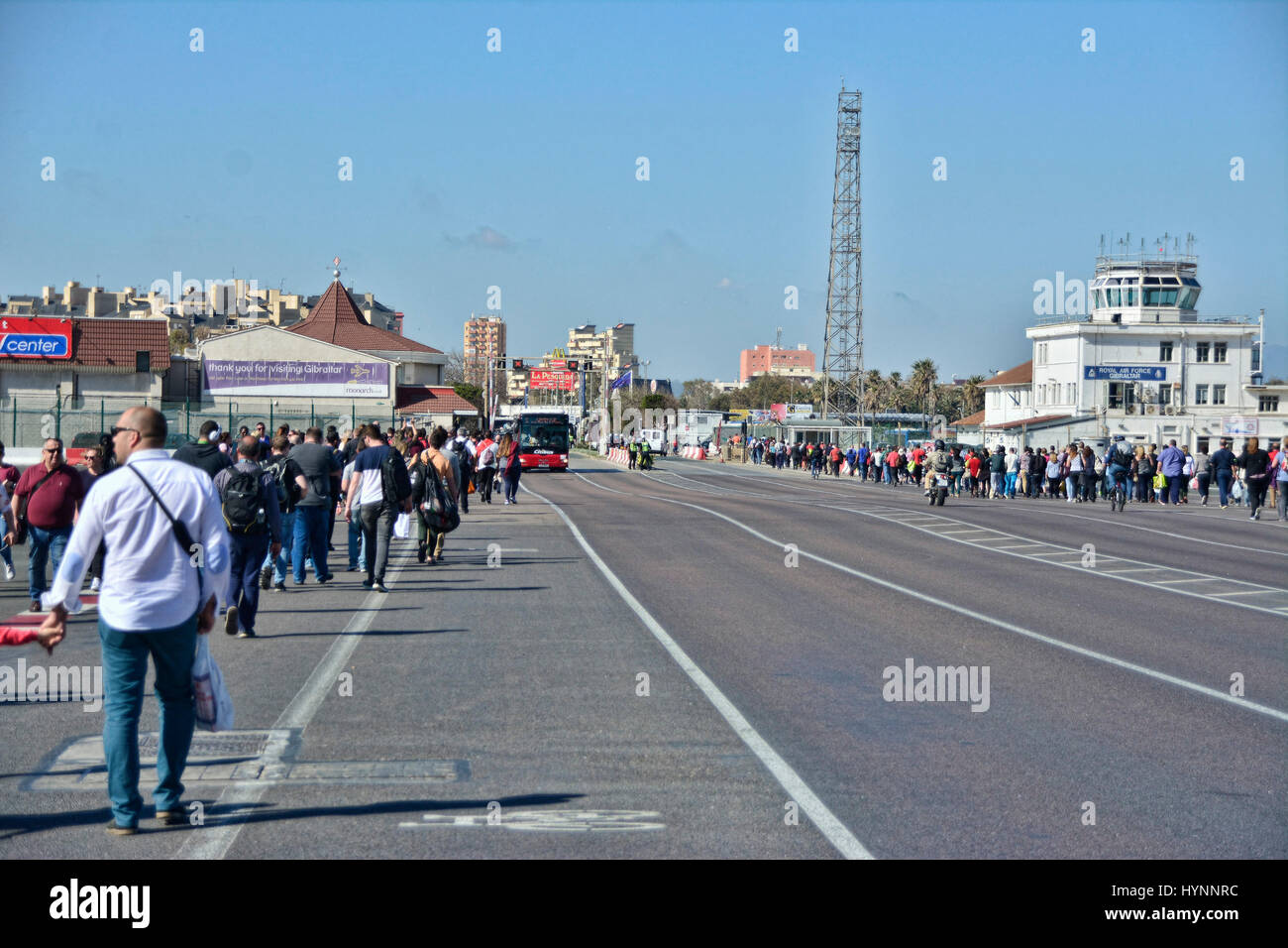 Gibraltar - 5th April 2017 - Border delays for both pedestrians and ...