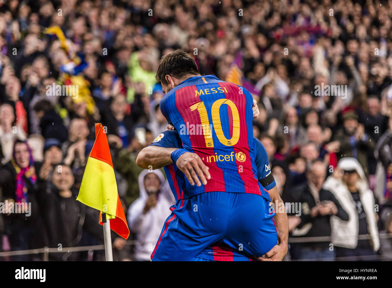 Barcelona, Catalonia, Spain. 5th Apr, 2017. FC Barcelona forward MESSI ...