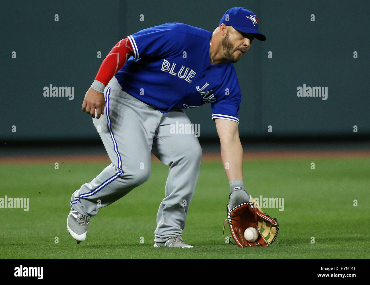 Baltimore, Maryland, USA. 05th Apr, 2017. Toronto Blue Jays left ...