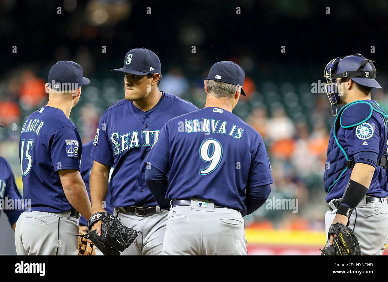 Houston, Texas, USA. 5th Apr, 2017. Seattle Mariners manager Scott ...