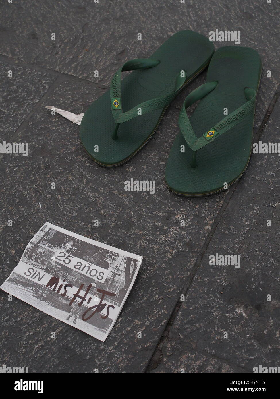 Lima, Peru. 05th Apr, 2017. "25 years missing my children". On the 25th ...