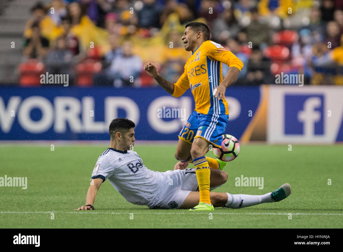Vancouver, Canada. 5th Apr, 2017. Matias Laba (15) of Vancouver ...