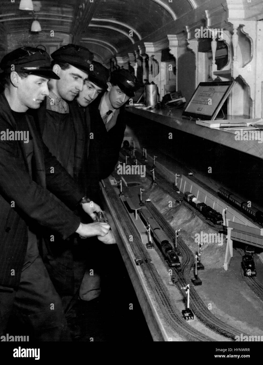 1955 - Railwaymen In Training - On ''Toy'' Trains. The Miniature System ...