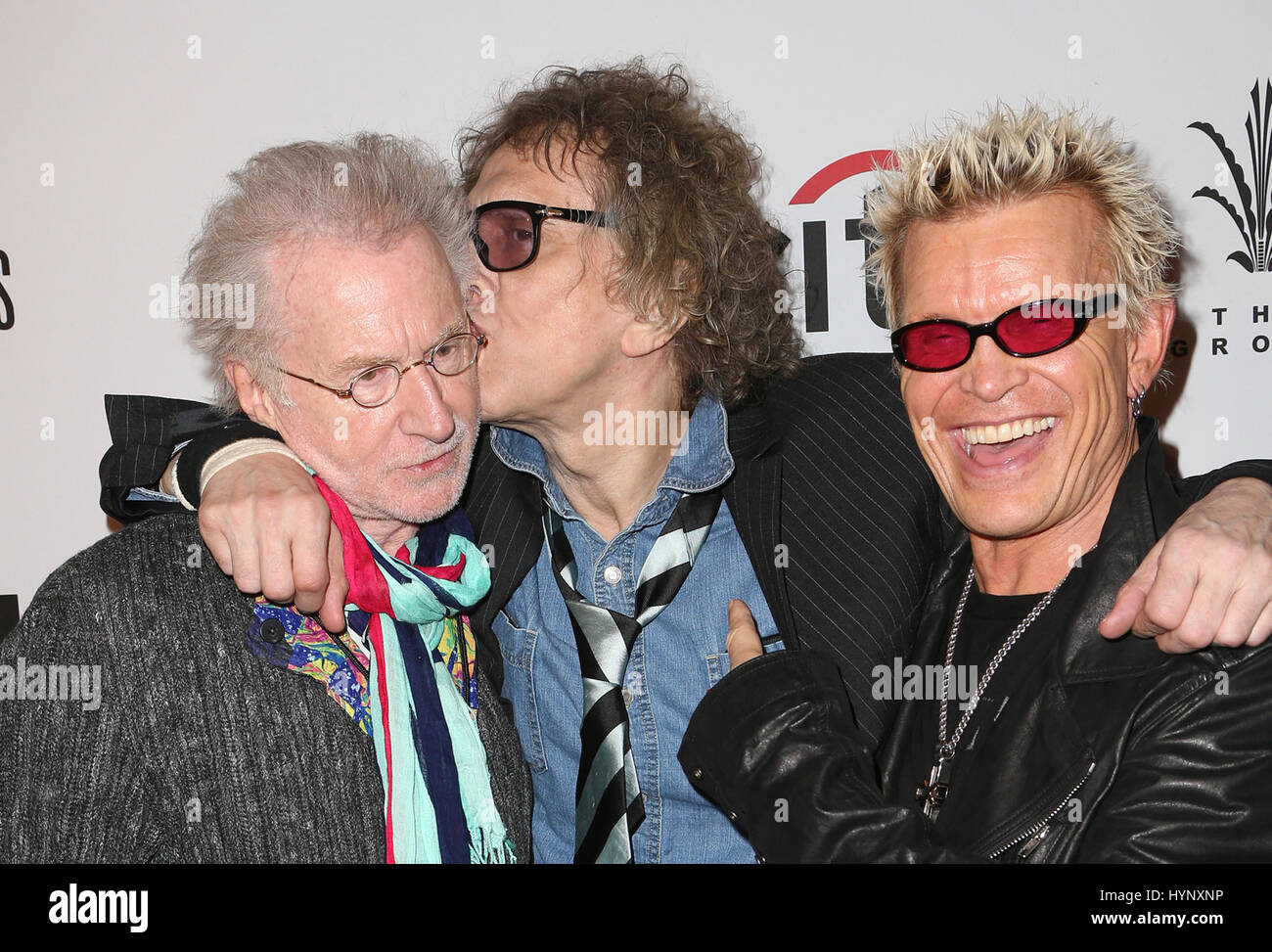 Los Angeles, California, USA. 05th Apr, 2017. Mick Rock, Billy Idol ...