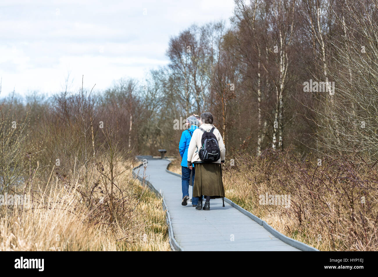 Cors Caron National Nature Reserve near Tregaron in Mid Wales. The site ...