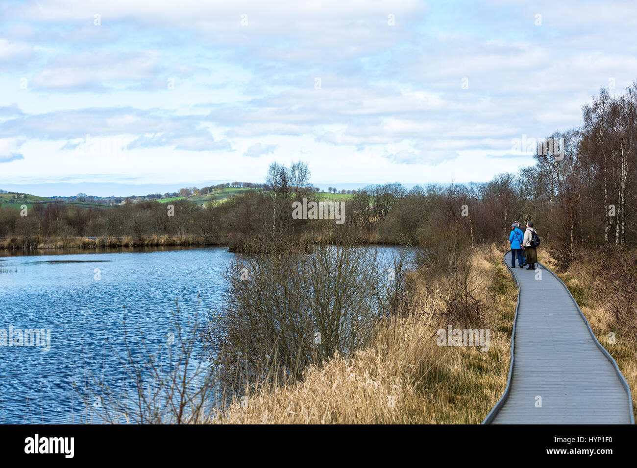 Cors Caron National Nature Reserve near Tregaron in Mid Wales. The site ...