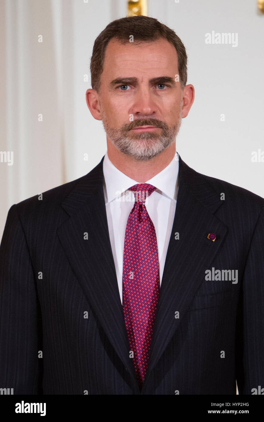Tokyo, Japan. 6th April, 2017. Spanish King Felipe VI during Gala ...