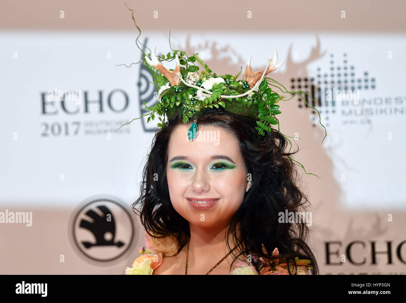 Berlin, Germany. 6th Apr, 2017. Singer Jamie-Lee Kriewitz arrives at ...