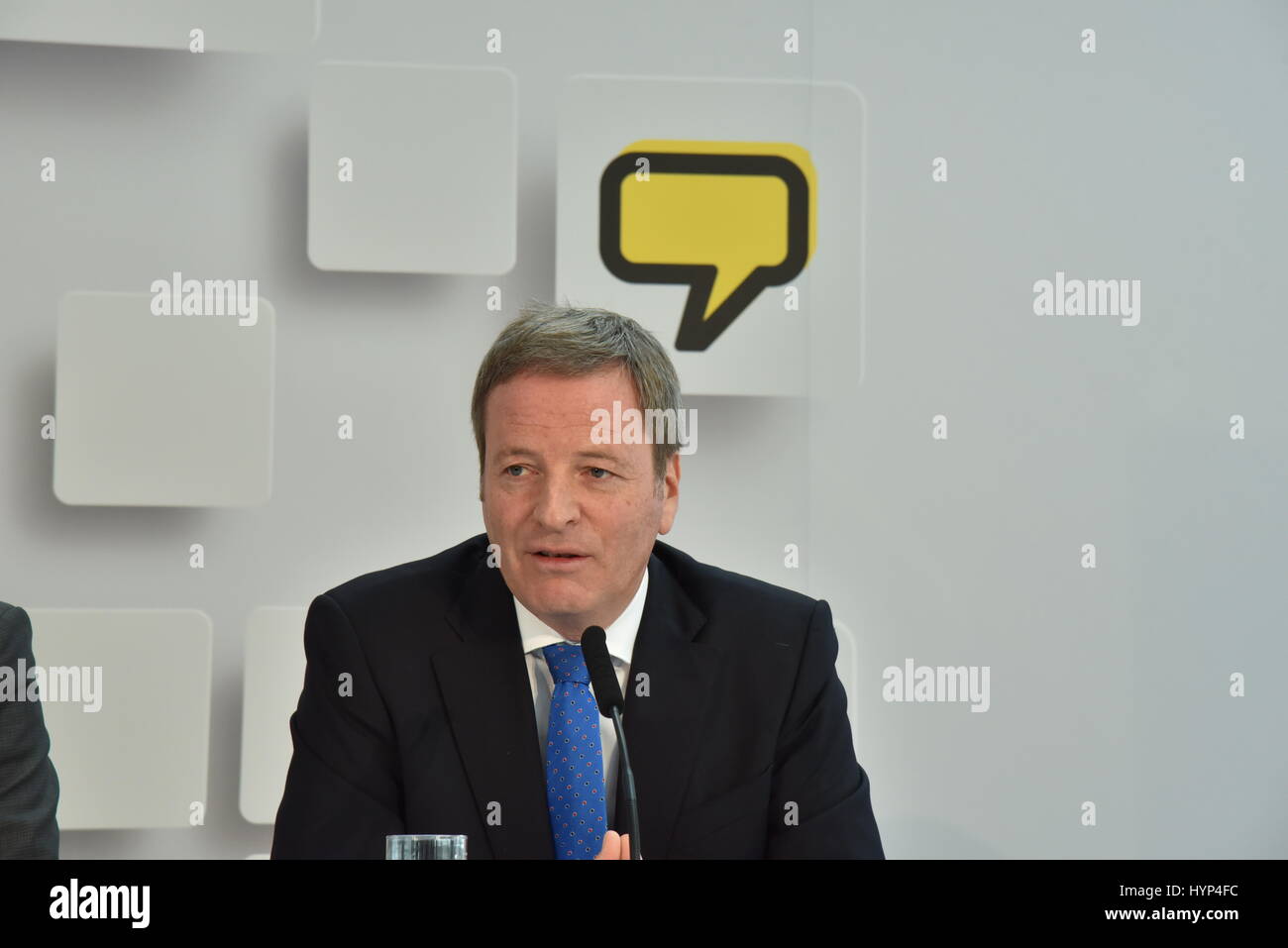 Cologne, Germany. 6th Apr, 2017. Michael Garvens, chairman of the ...