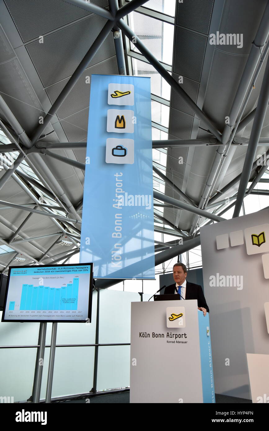 Cologne, Germany. 6th Apr, 2017. Michael Garvens, chairman of the ...