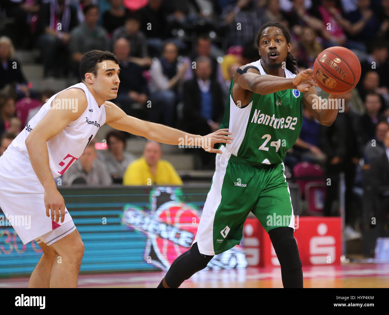 Bonn, Germany. 05th Apr, 2017. Basketball, FIBA Europe Cup, Halbfinale ...