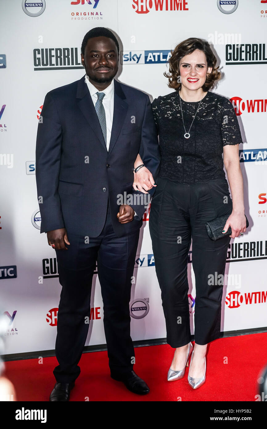 London, England, UK. 6th Apr, 2017. Babou Ceesay, Anna Ceesay attends ...