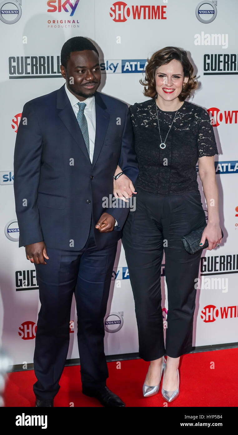 London, England, UK. 6th Apr, 2017. Babou Ceesay, Anna Ceesay attends ...