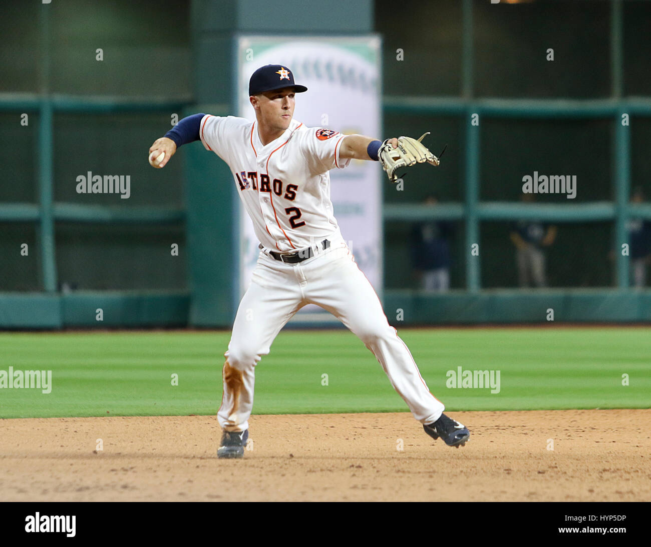 Houston, Texas, USA. 5th Apr, 2017. Houston Astros third baseman Alex ...