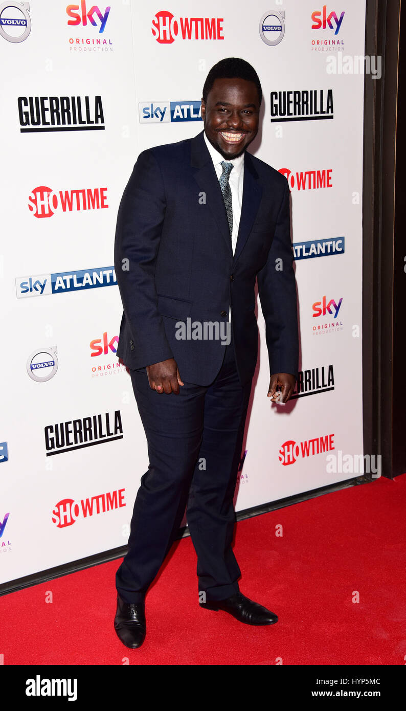 London, UK. 06th Apr, 2017. Babou Ceesay attending the UK Premiere of ...