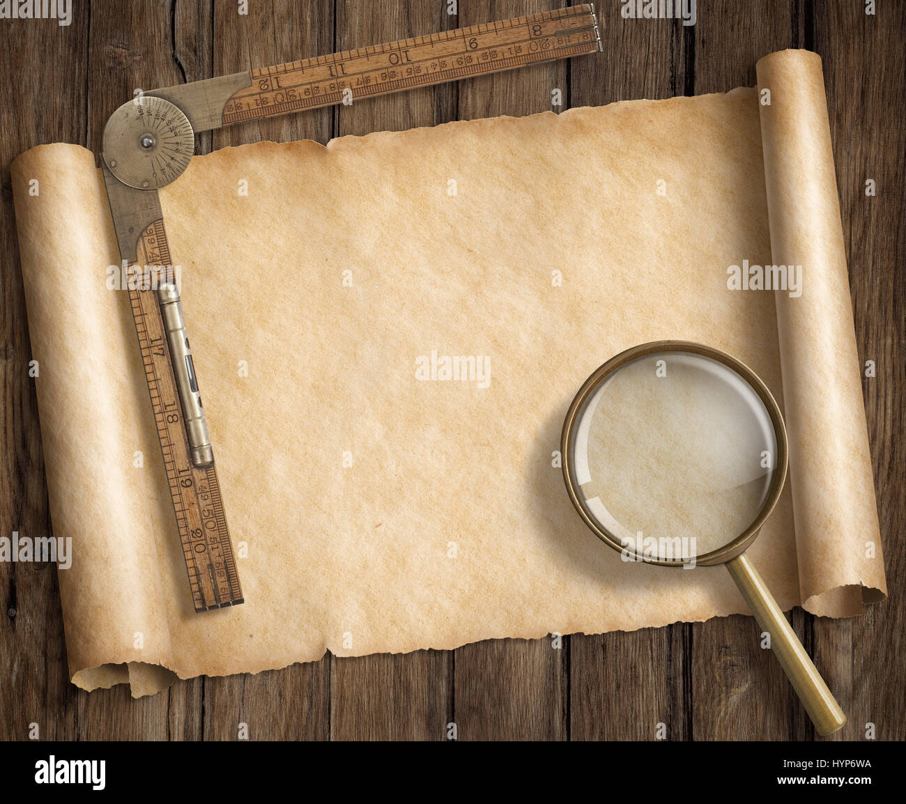 Old nautical map vintage ruler hi-res stock photography and images - Alamy