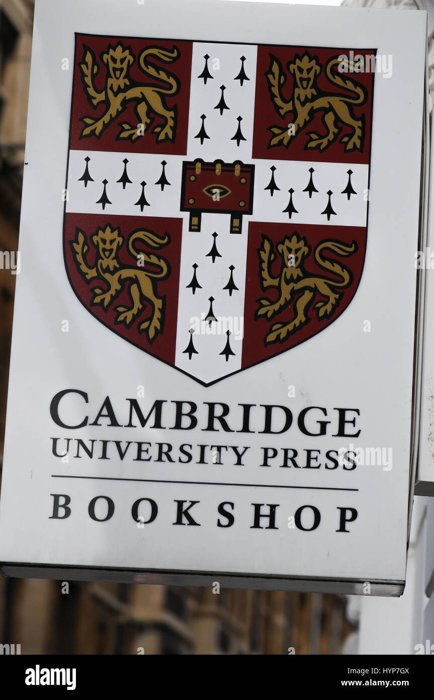 Cambridge University Book shop Stock Photo - Alamy
