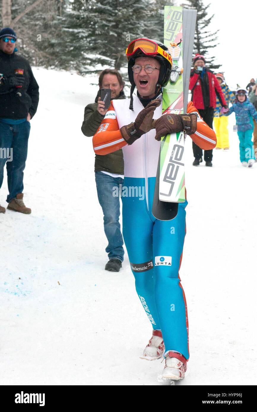 Eddie the Eagle, real name Michael Edwards, took to the slopes at the ...