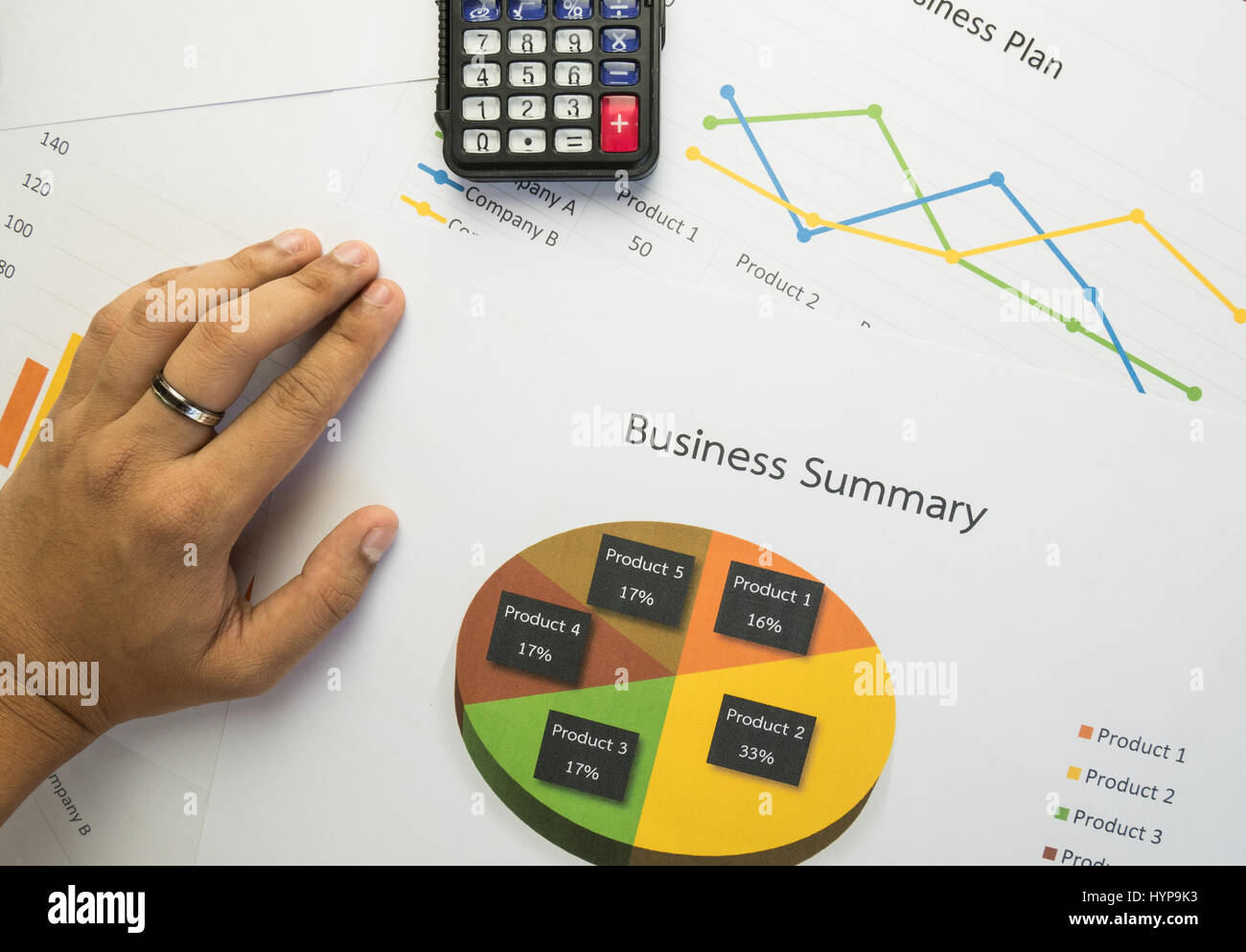 Hand on Business summary or Business plan report with Charts and graphs ...