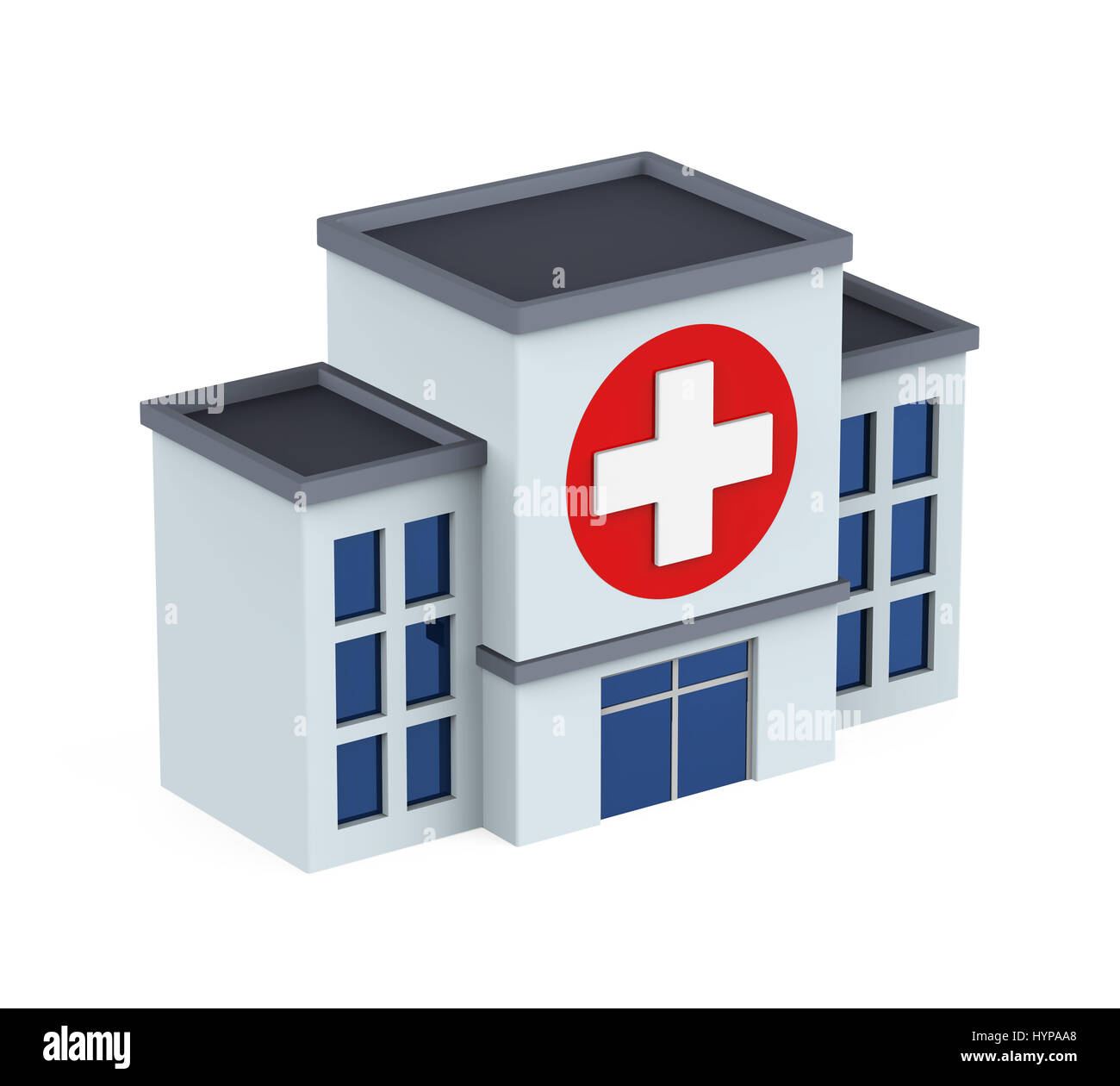 Hospital Building Isolated Stock Photo - Alamy