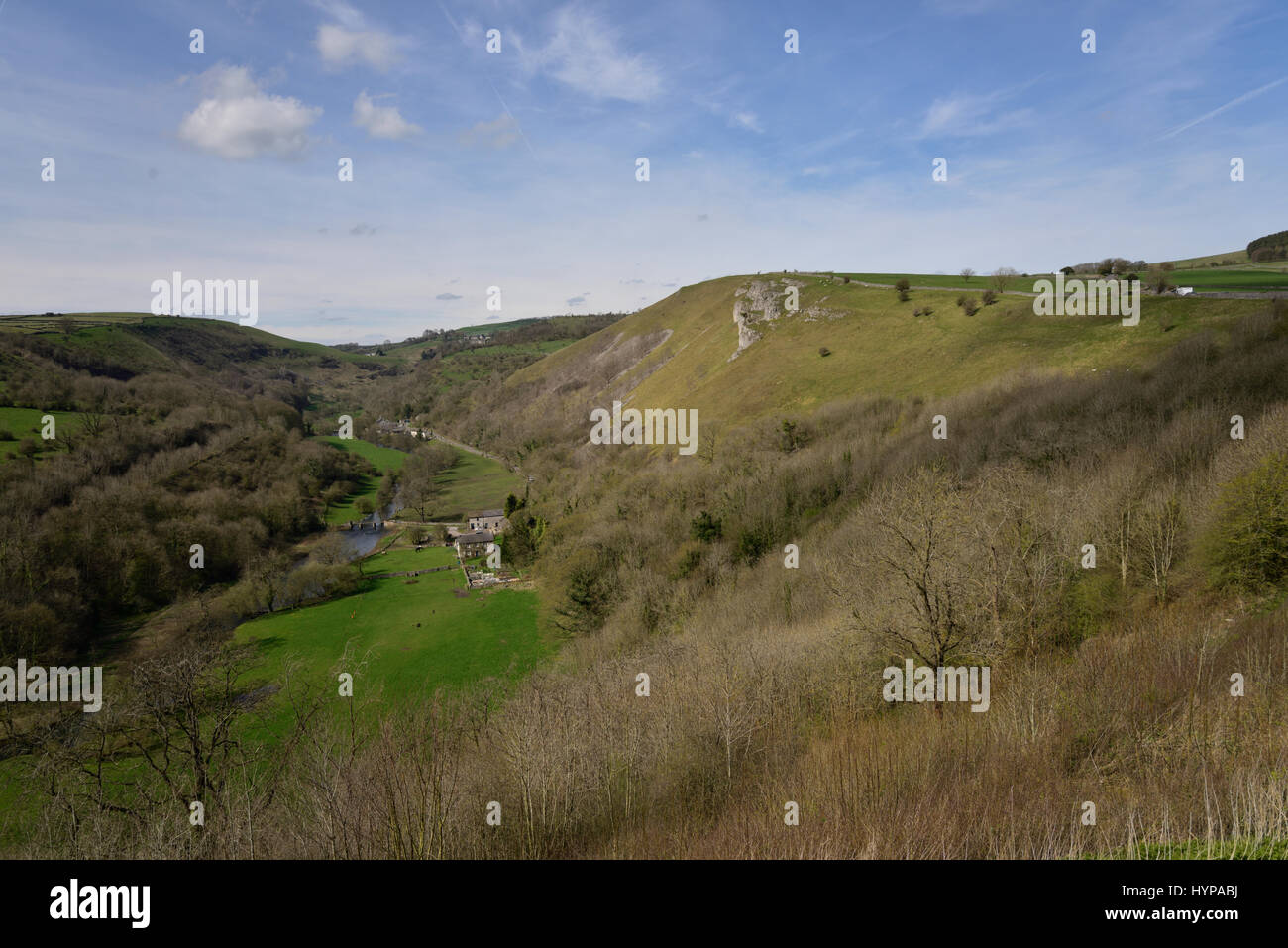Monsal Dale Valley Stock Photo - Alamy